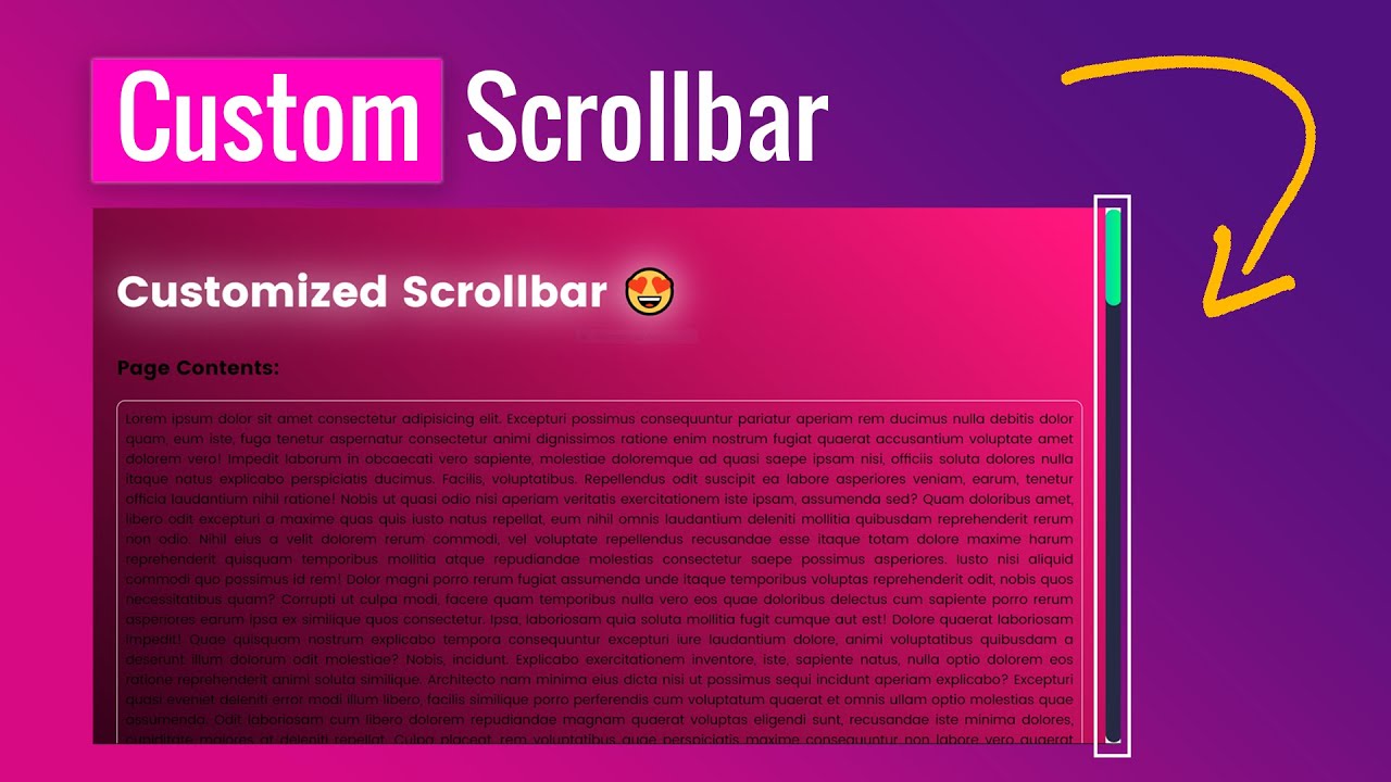 Scrollbar Css Simple At Aileen Markham Blog