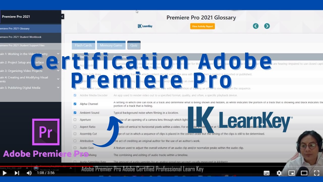 Review Learn Key Untuk Certification Adobe Premiere Pro Premiere Pro