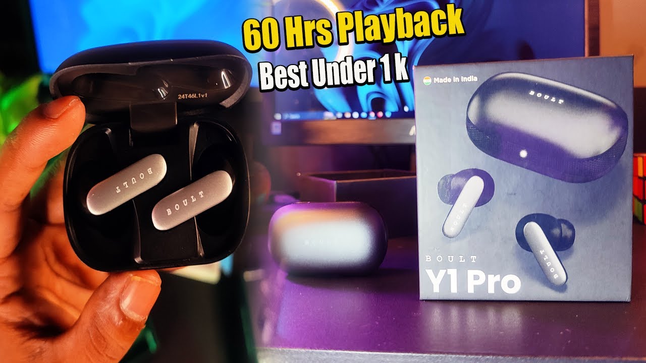 Best Touch Sensor Budget Earbuds Boult Audio Y1 Pro Enc 60hrs Battery