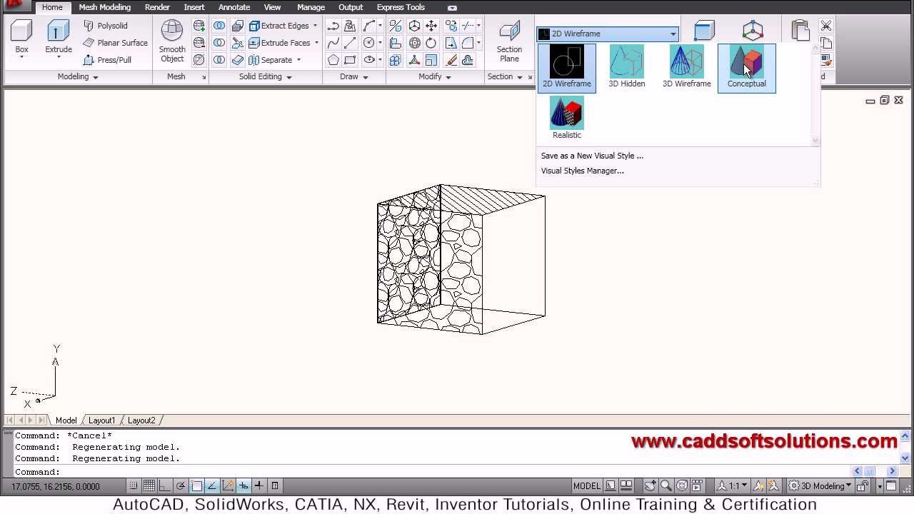 Autocad 3d Hatch Tutorial Part 1 Youtube