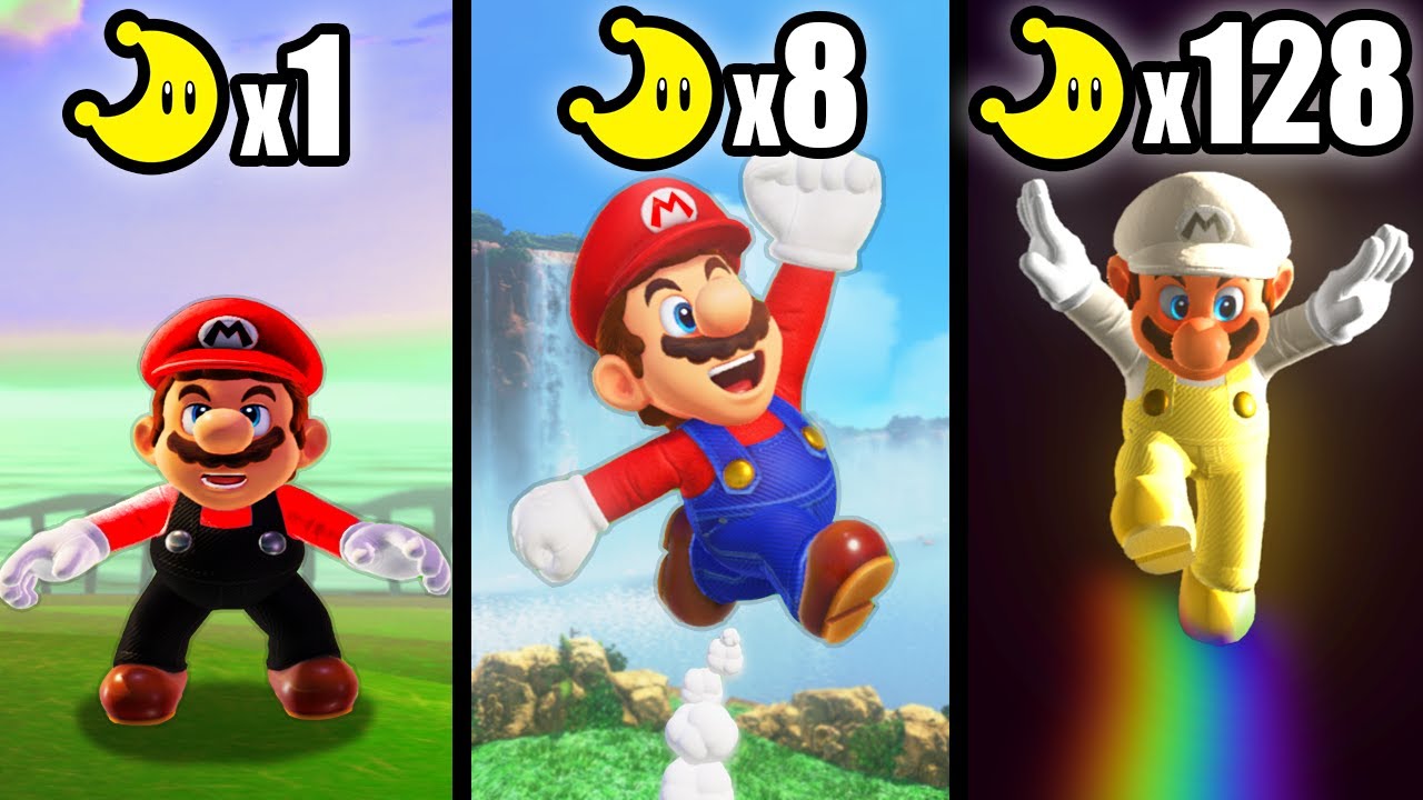 Mario Odyssey But Every Moon Makes Mario Jump Higher Youtube