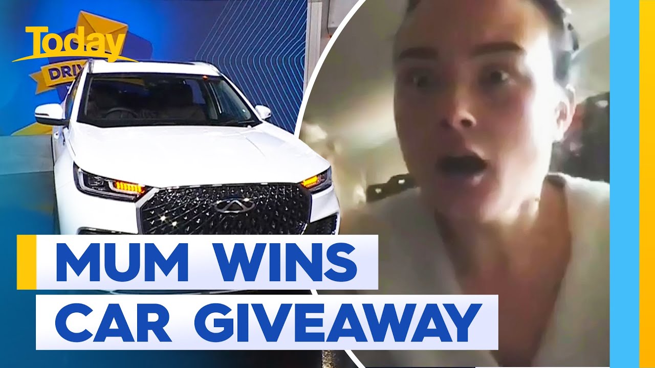 Mum Wins Car During Today Giveaway Today Show Australia Youtube