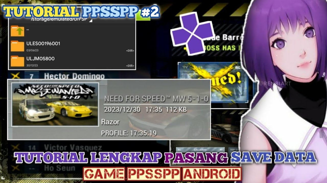 Guide Pasang Save Data Game Ppsspp Di Android Youtube