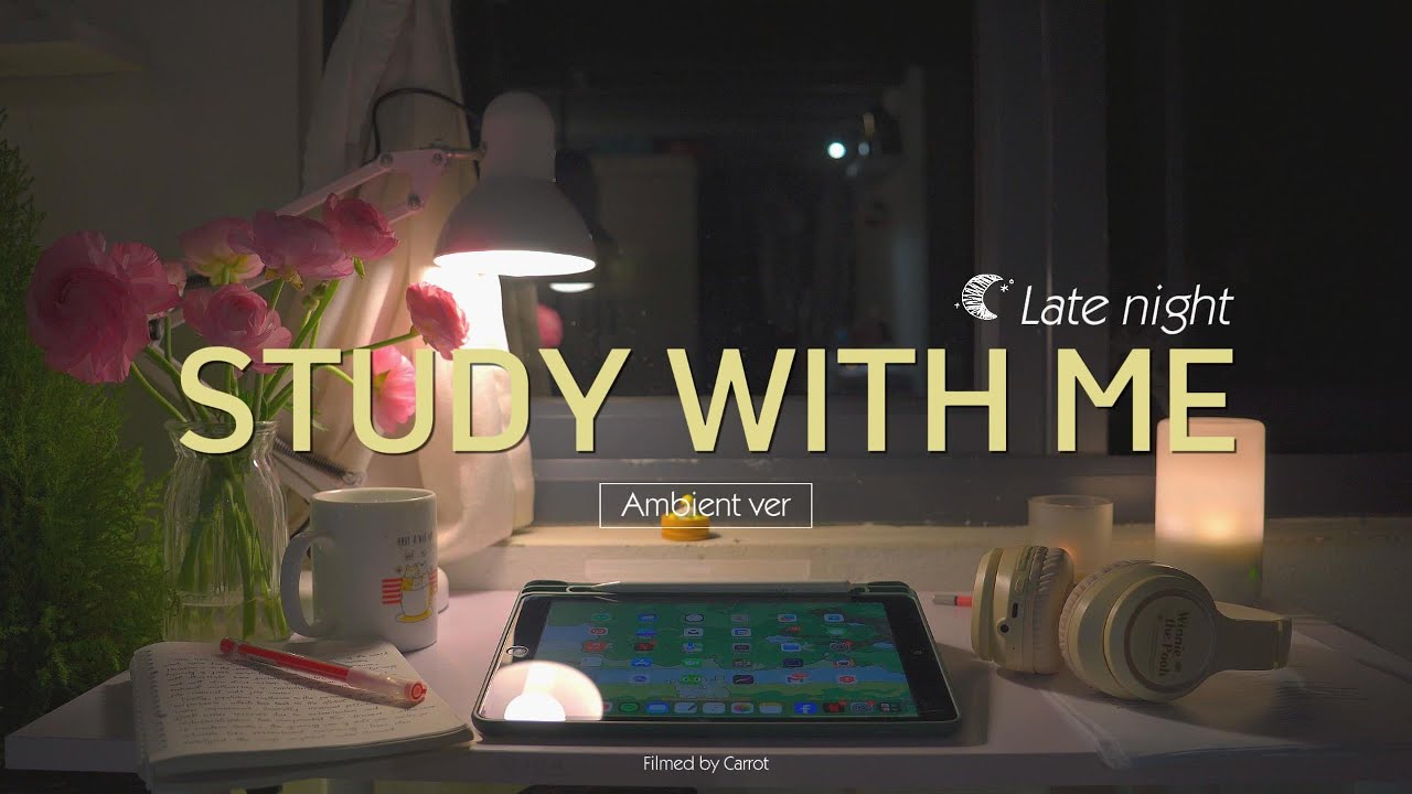 1 Hour Study With Me Rain Sounds Ambient Version Pomodoro 25 5