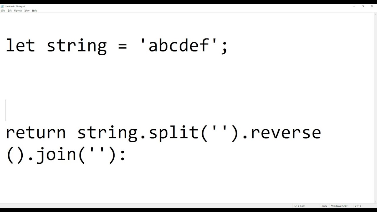 How To Reverse A String In Javascript Youtube