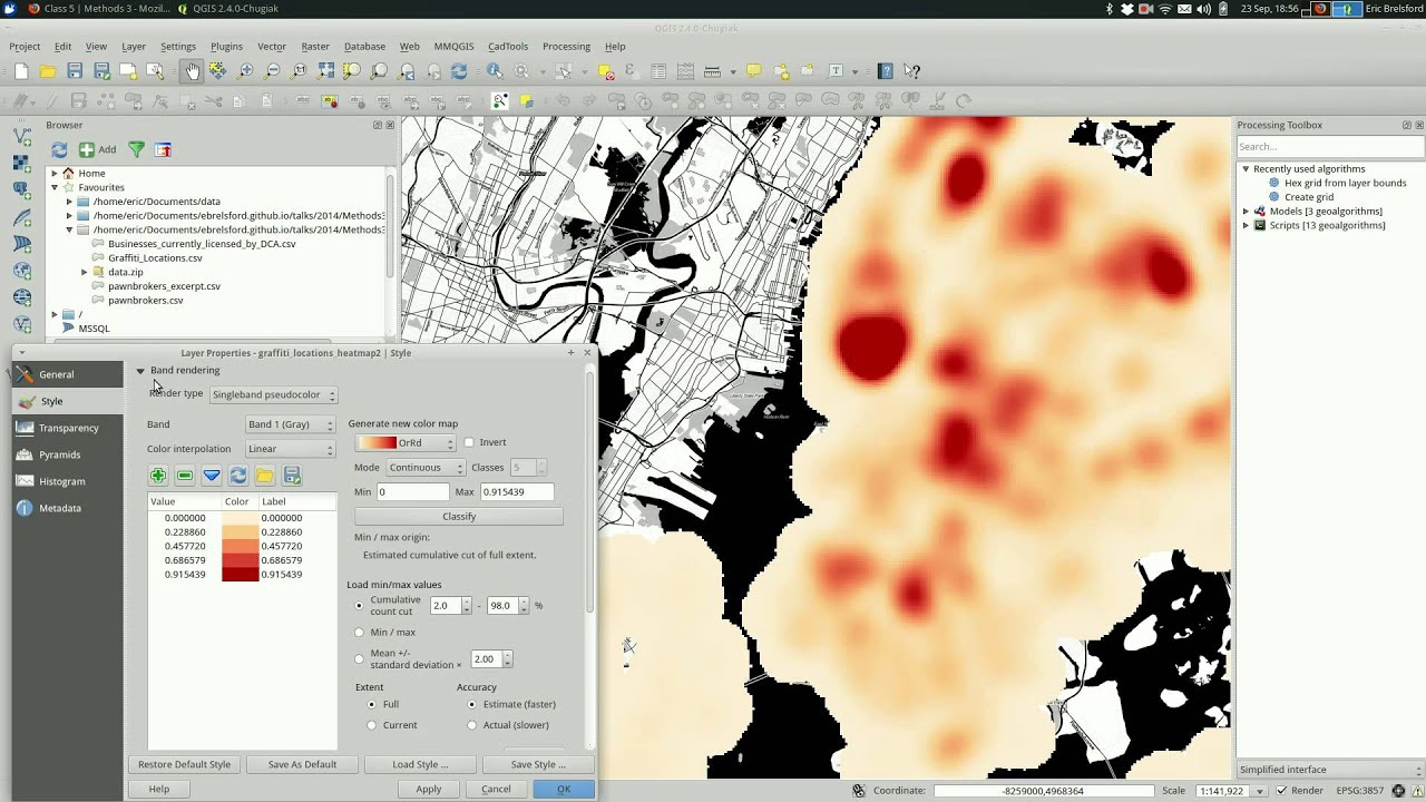 Qgis Heat Maps Youtube