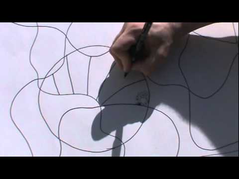 Poster Sized Tangle Doodle Part 2 Youtube