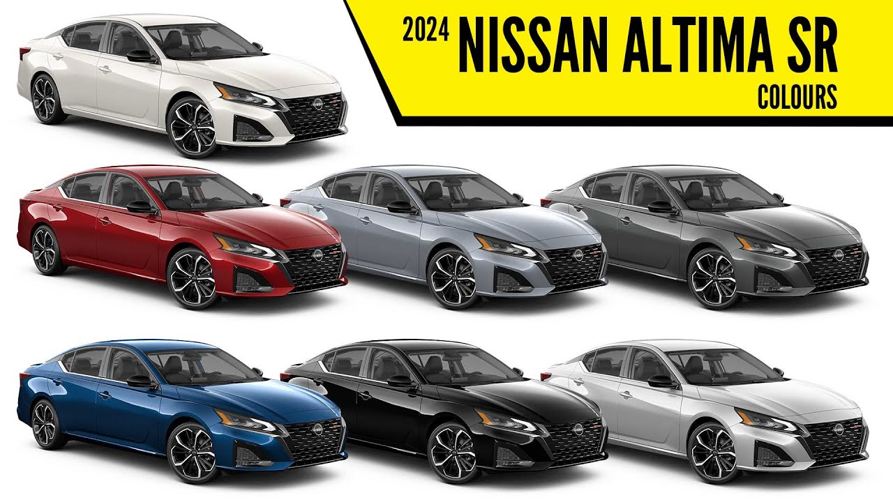 2024 Nissan Altima Sr All Color Options Image Autobics Youtube