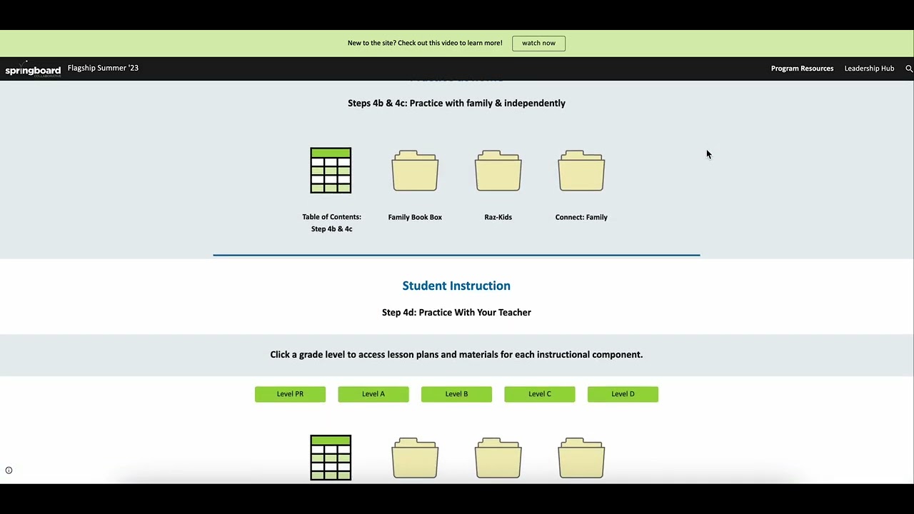 Program Resource Site Walk Through Youtube