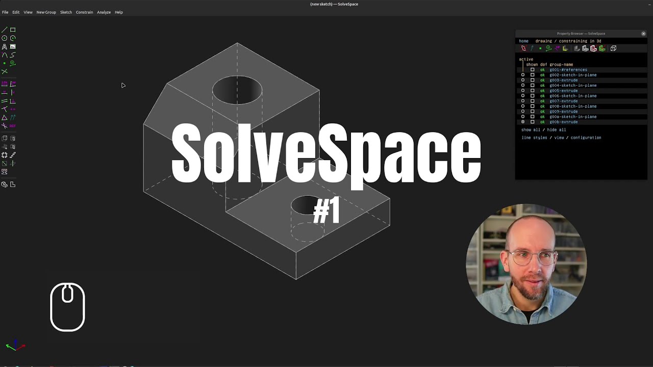 Solvespace Cad Challenge 1 Youtube