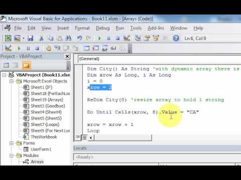 Lesson 27 6 1d Dynamic Array Youtube