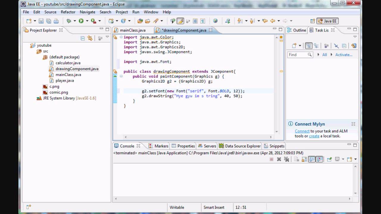 Java Programming 24 Text And Fonts Youtube
