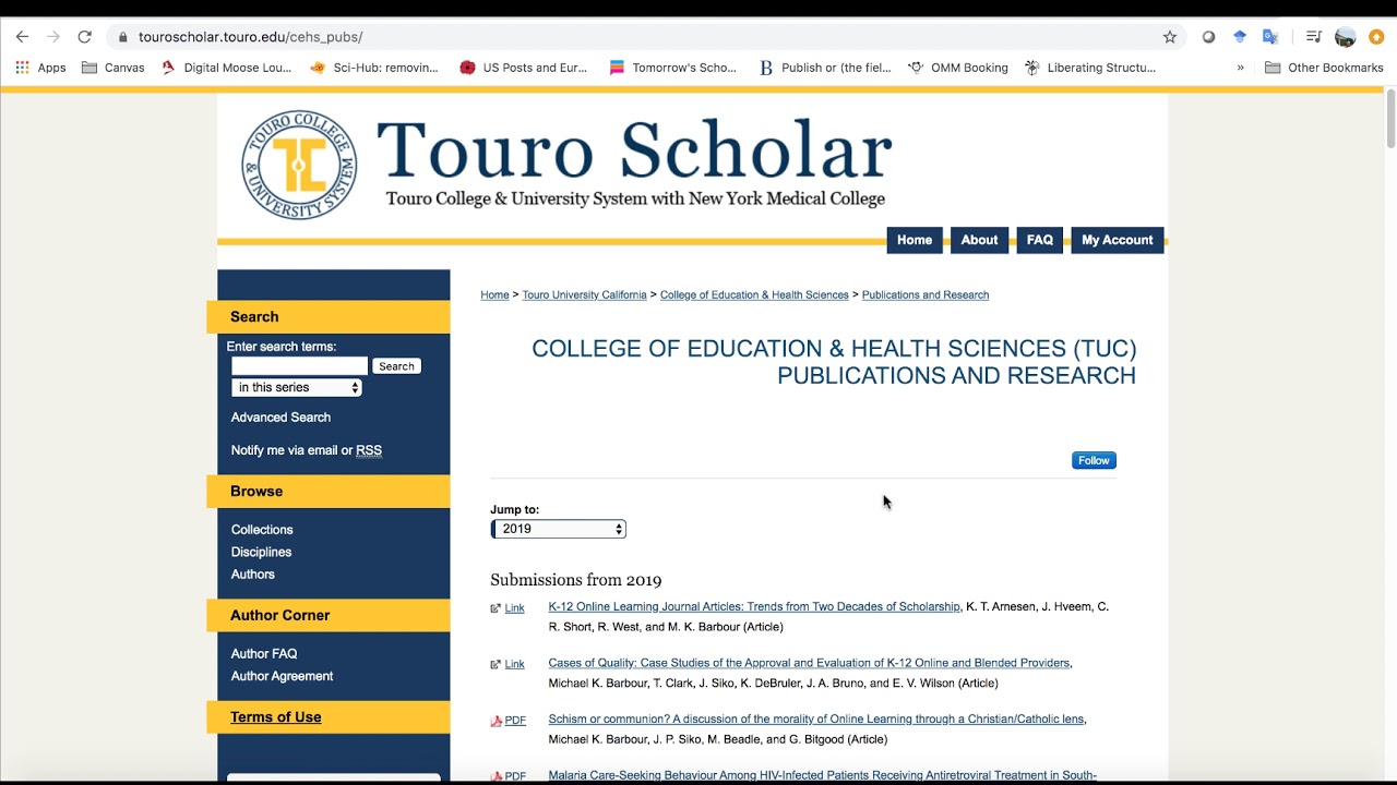 Cehs Research Workshop Touro Scholar Youtube