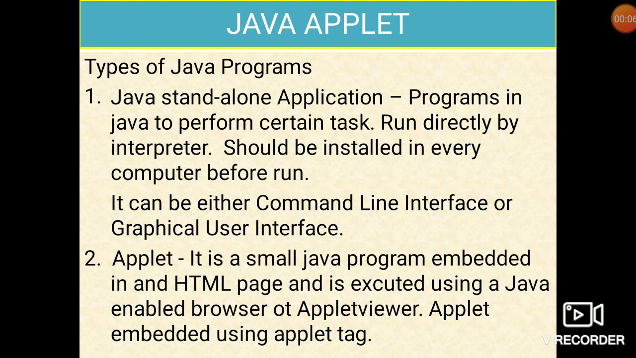 Java Applet Youtube