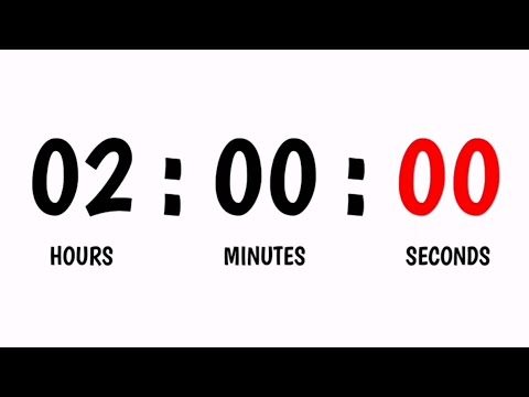 2 Hour Countdown Timer 120 Minutes Timer Youtube
