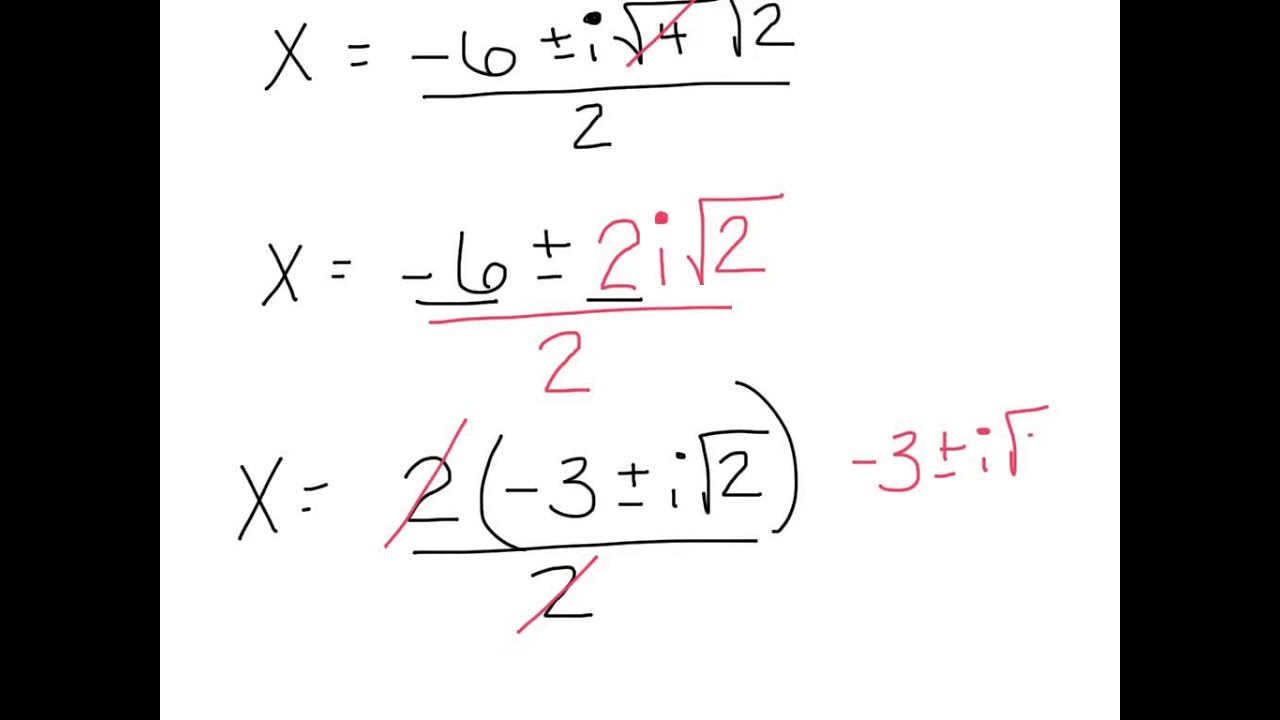 Imaginary Numbers Equation