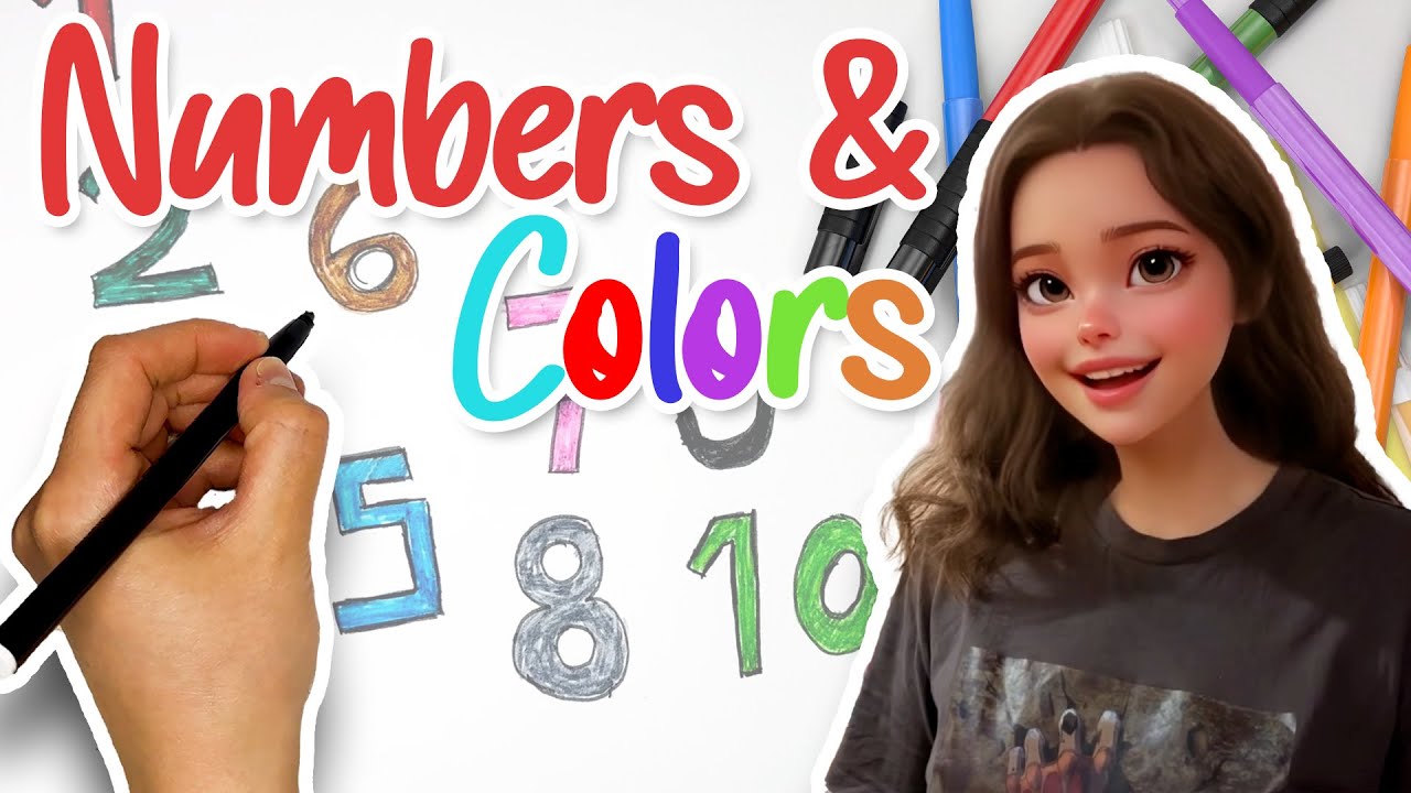 Learning Numbers And Colors For Kids Youtube