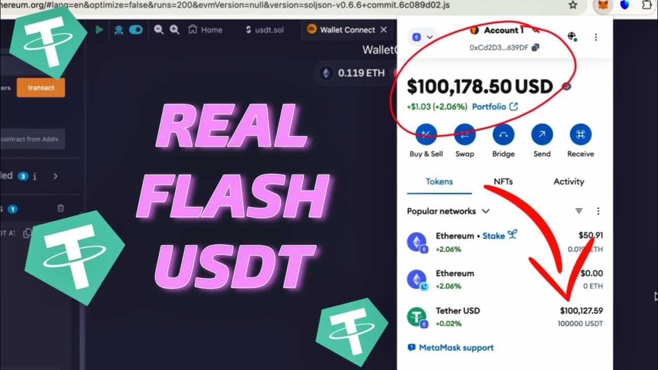Create Flash Usdt Usdt Flash Youtube