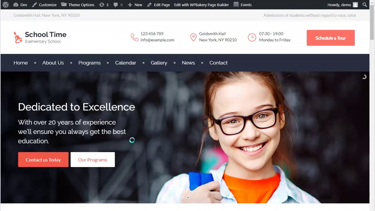 How To Install A Wordpress Theme School Time Youtube