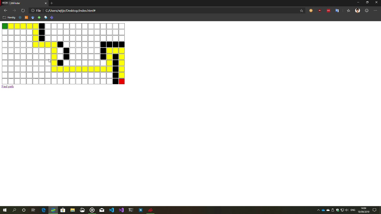 Path Finder In Javascript Youtube