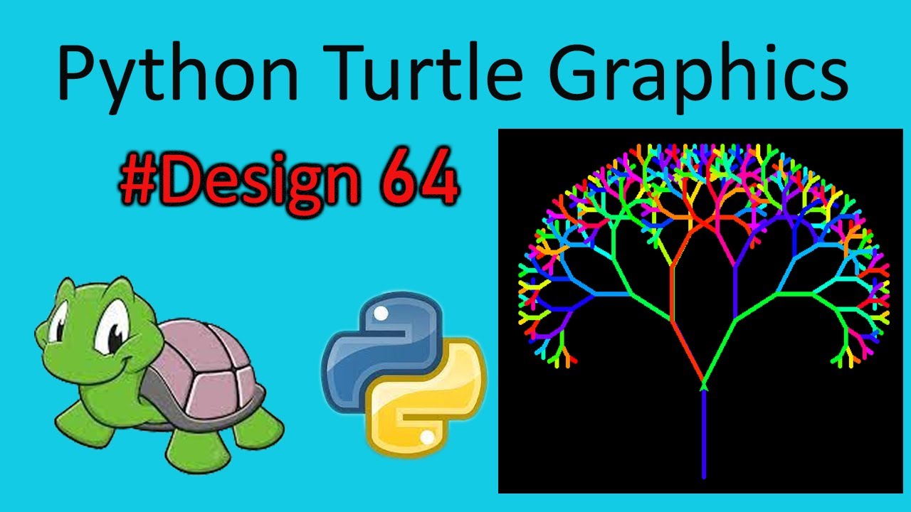 Python Turtle Graphics Tutorial Design64 Fractal Tree Python
