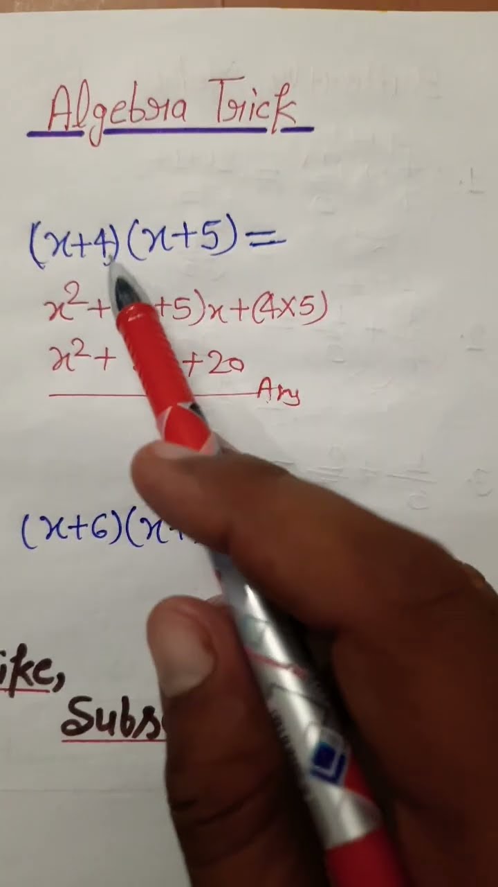 Algebra Trick Algebra Maths Shortsfeed Viral Shorts Youtube