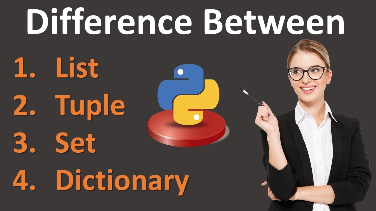 Hindi Python Tutorial Difference Between List Tuple Set And