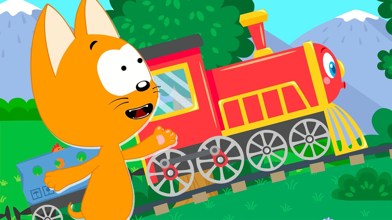 Tren De Colores Y Animales Canciones Infantiles El Gatito Koté
