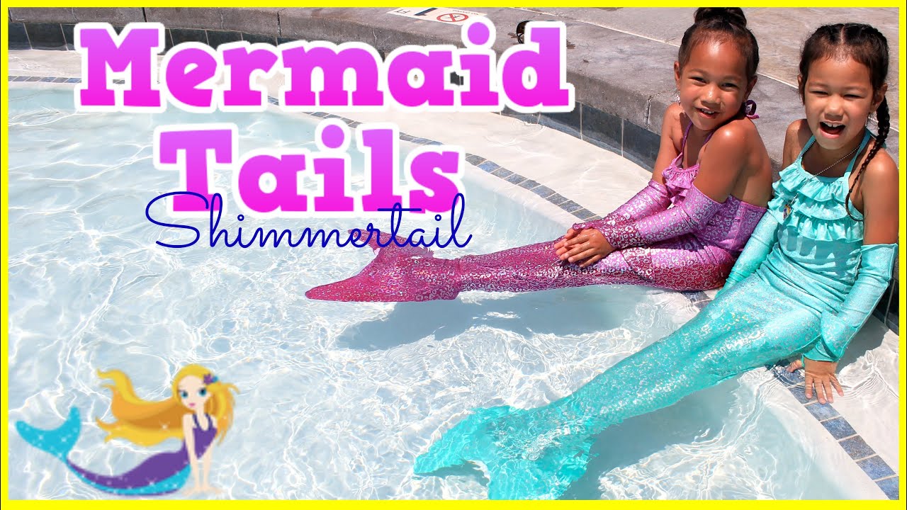 Live Mermaids Swimming In Our Pool Family Fun Fin Mermaid Tail Pool