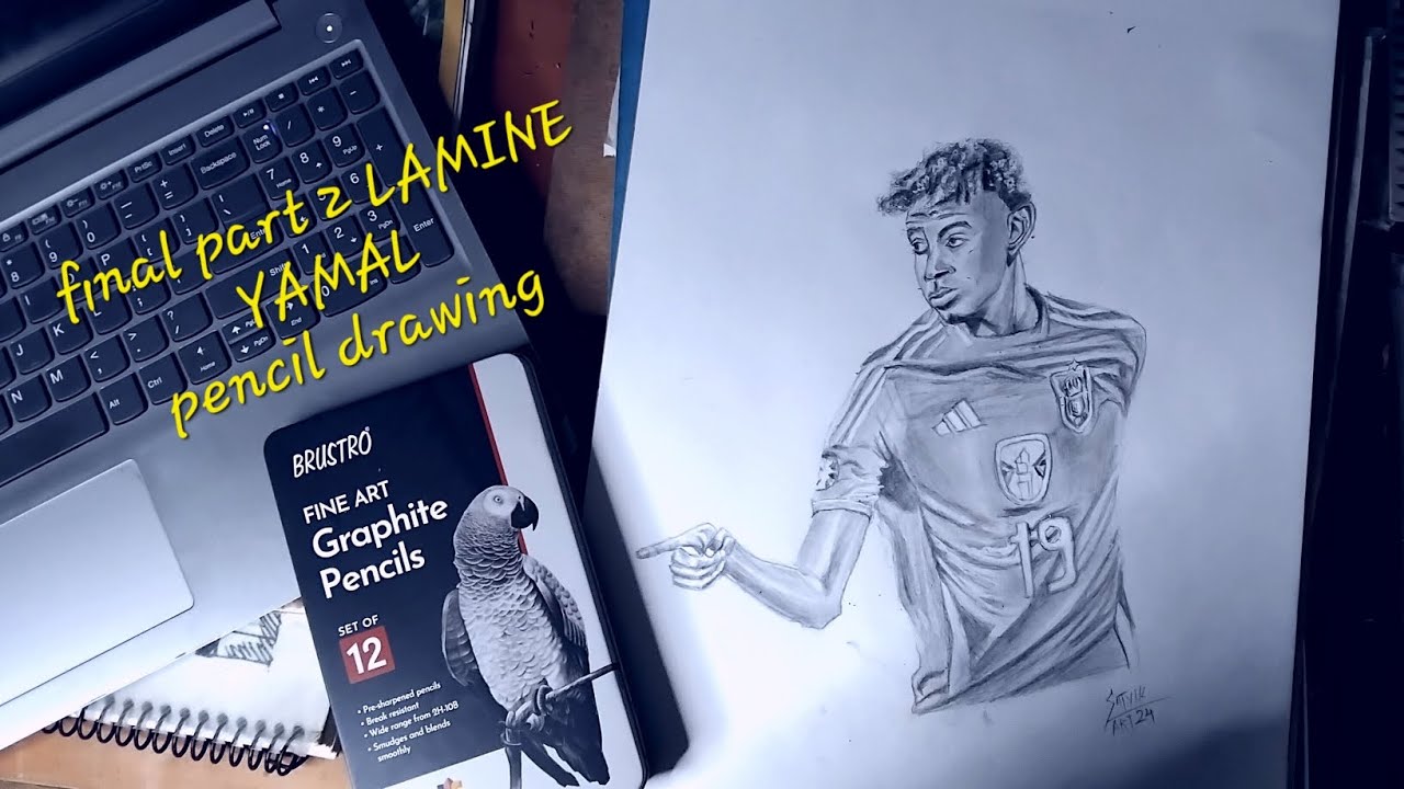 How To Draw Lamine Yamal Final Part Pencil Drawing Tutorial Youtube