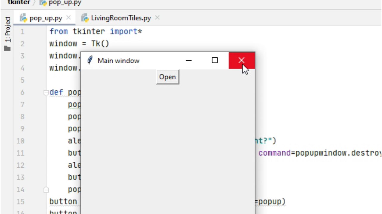 How To Make Popup Window With Python Tkinter Basic Gui 6 Youtube