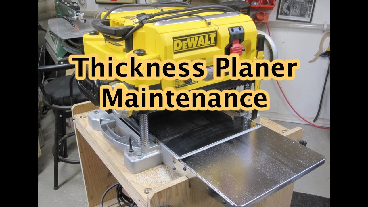 Thickness Planer Maintenance Youtube
