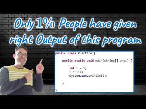 Java Program Output Interview Question Answer Youtube