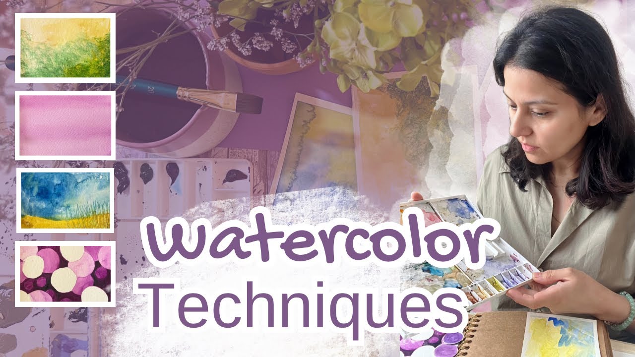 Master Watercolor Techniques Essential 12 Applications Youtube