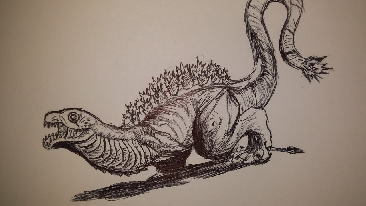 Shin Godzilla 2nd Form Drawing Form Example Download