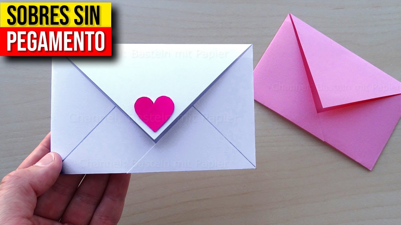 Haz Sobres Con Una Hoja De Papel Normal Manualidades Con Papel