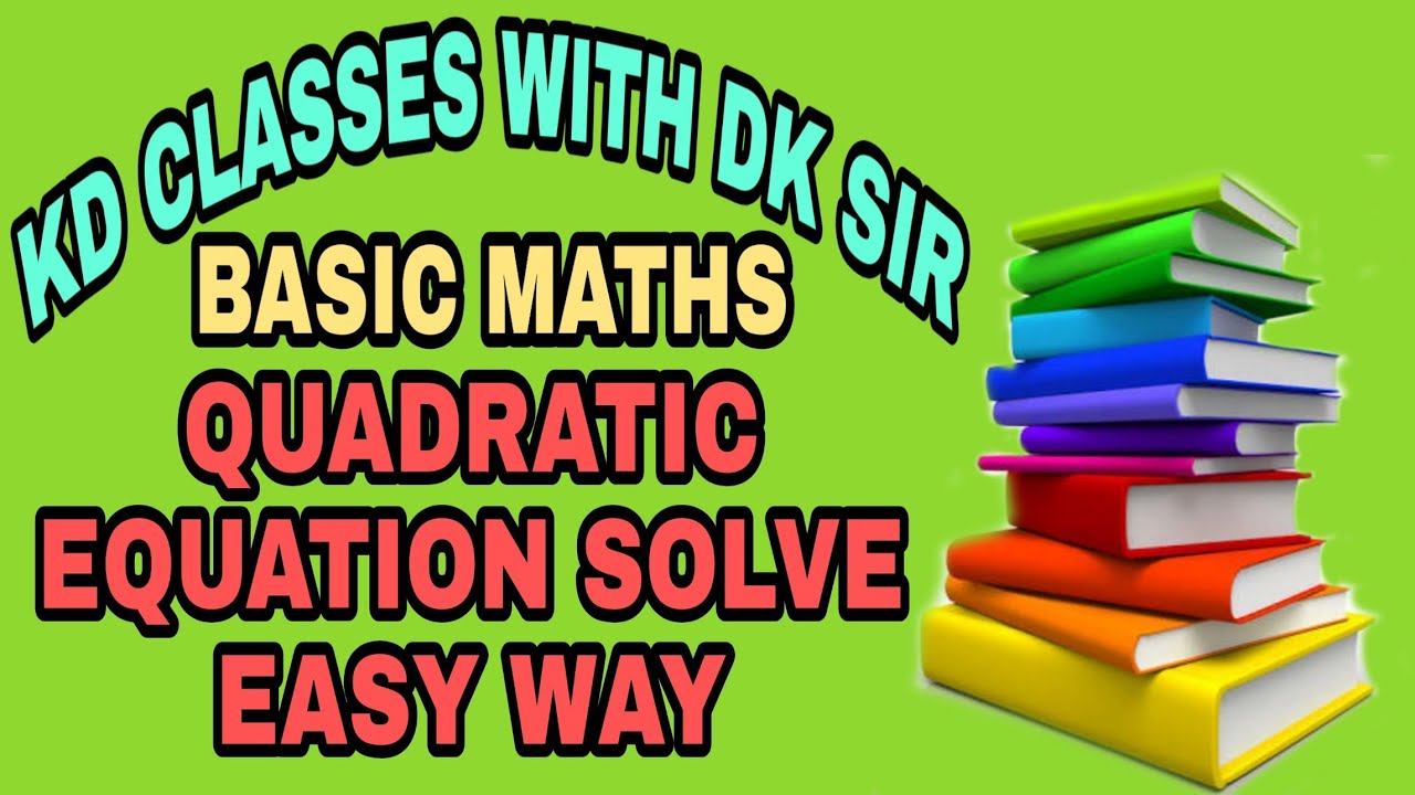 Kd Classes With Dk Sir Basic Maths Youtube