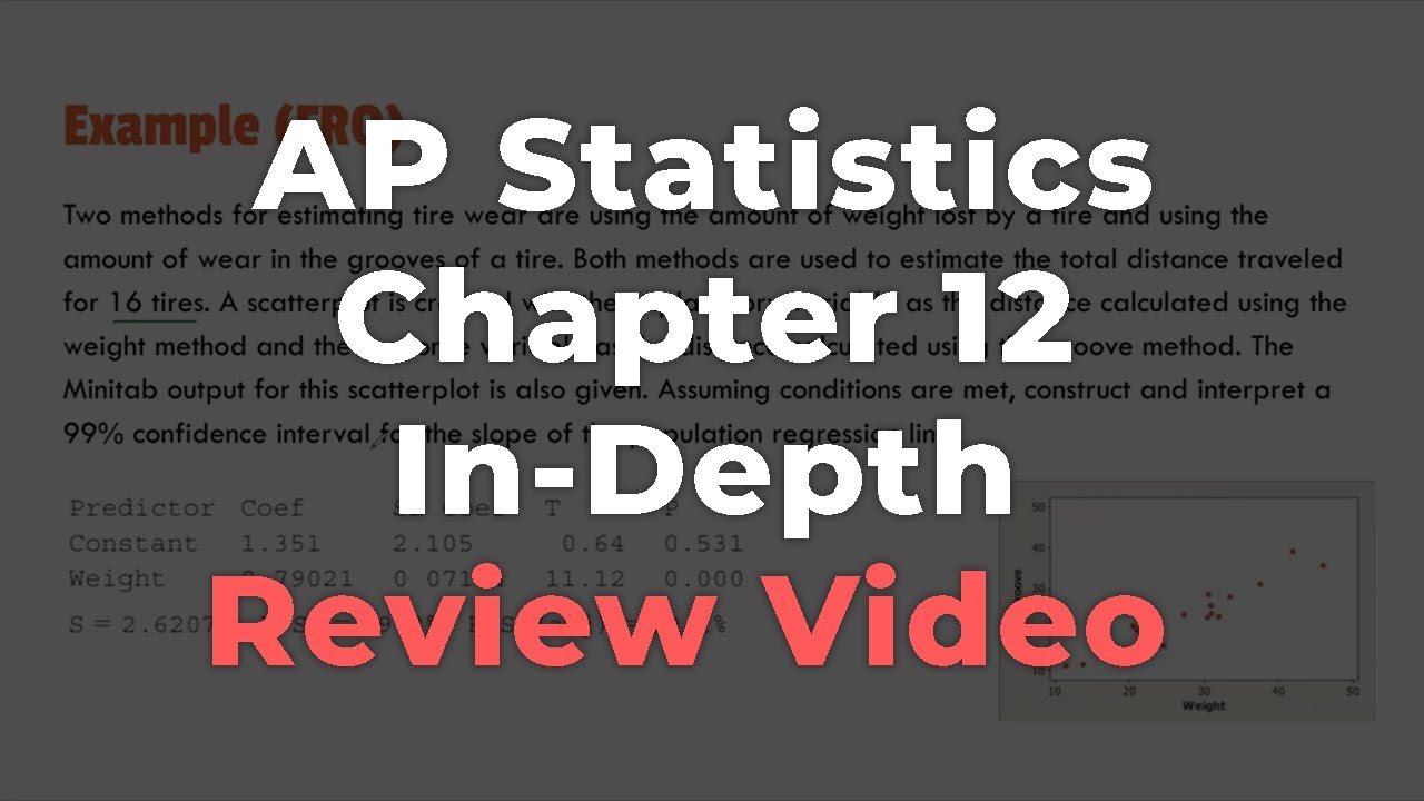 Ap Statistics Ch 12 In Depth Review Youtube