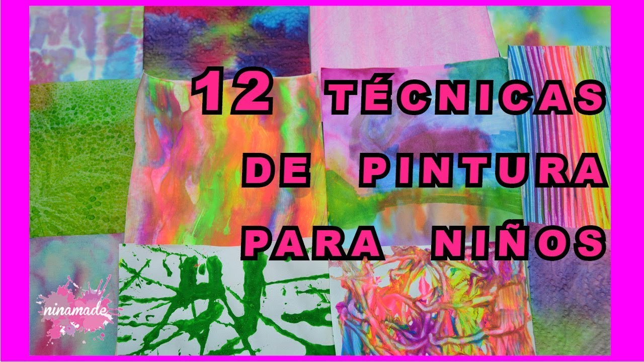 Diy 12 Técnicas De Pintura Para Niños 12 Ways To Paint With