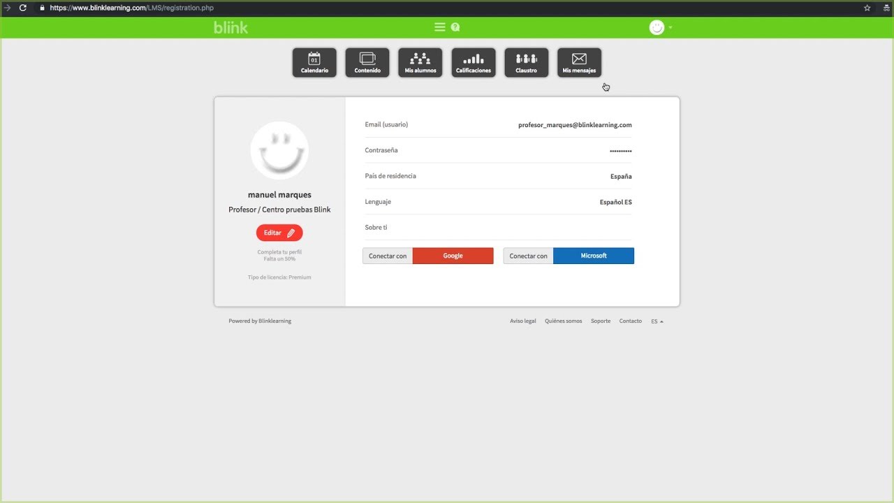 Tutorial Conectar Con Google Blinklearning Youtube