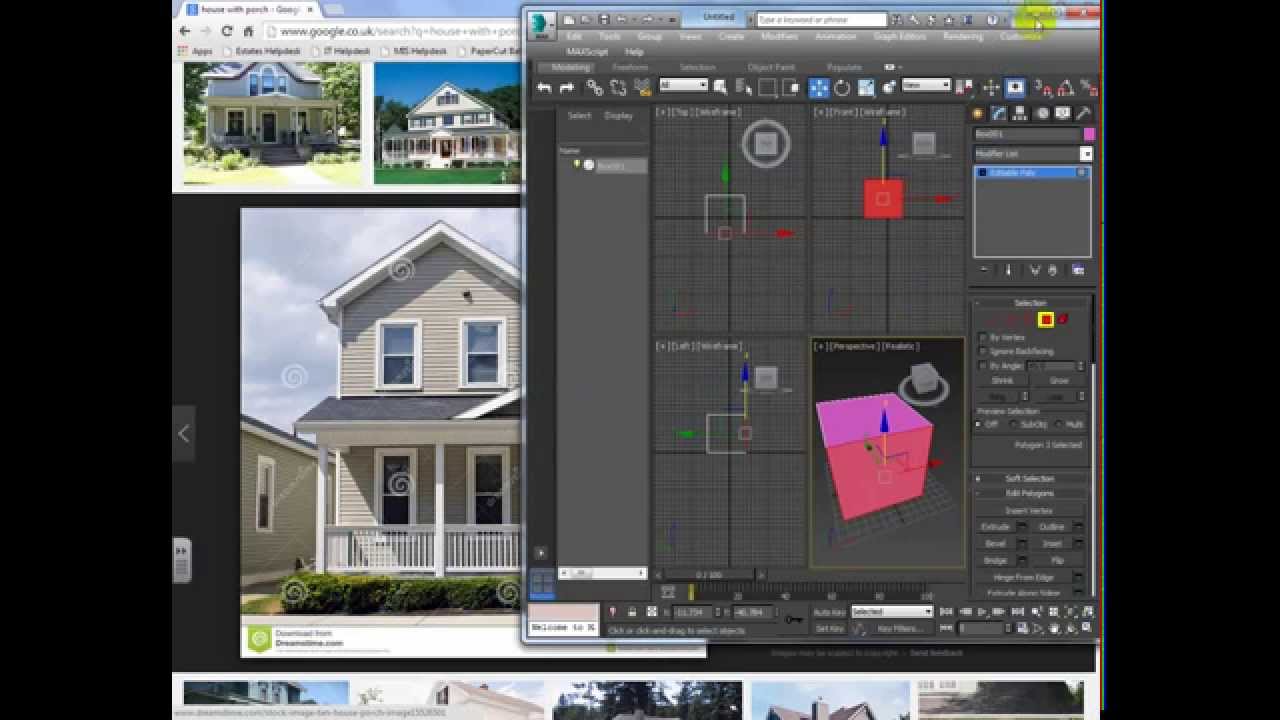 3ds Max Box Modelling Techniques House Design Poor Audio Youtube
