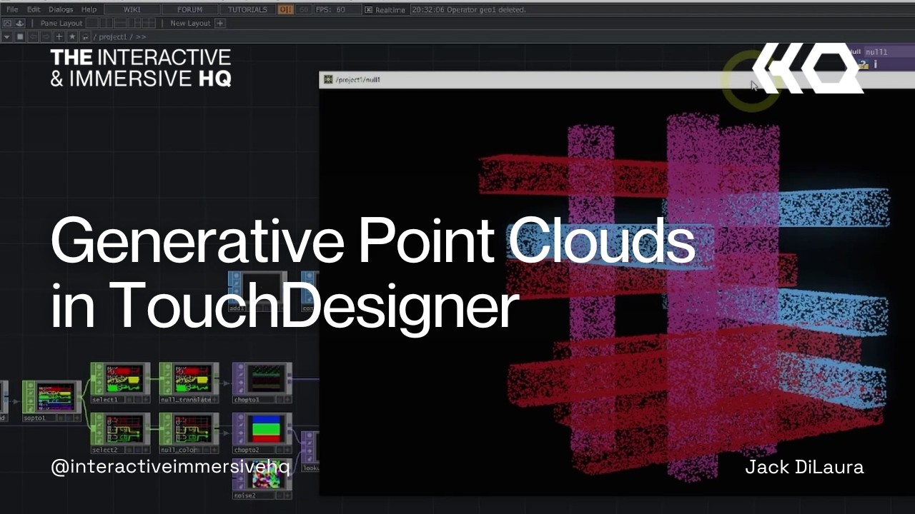 Generative Point Clouds With Tops Sops In Touchdesigner