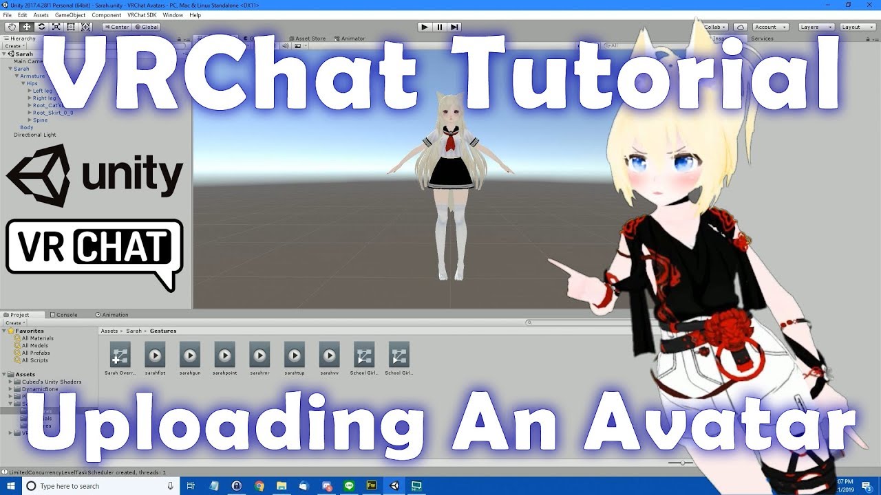 Vrchat Avatar Tutorial Unity 2017415f1