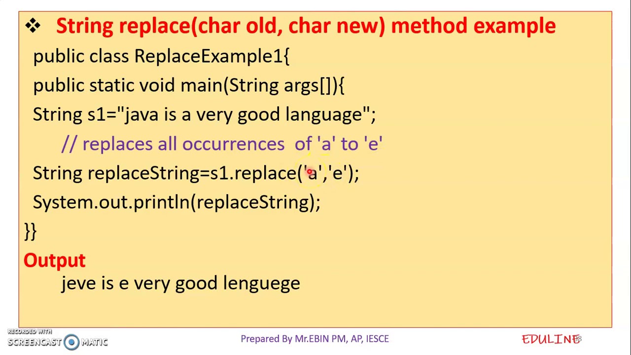 Java Module 4 Topic 5 Modify Strings Youtube