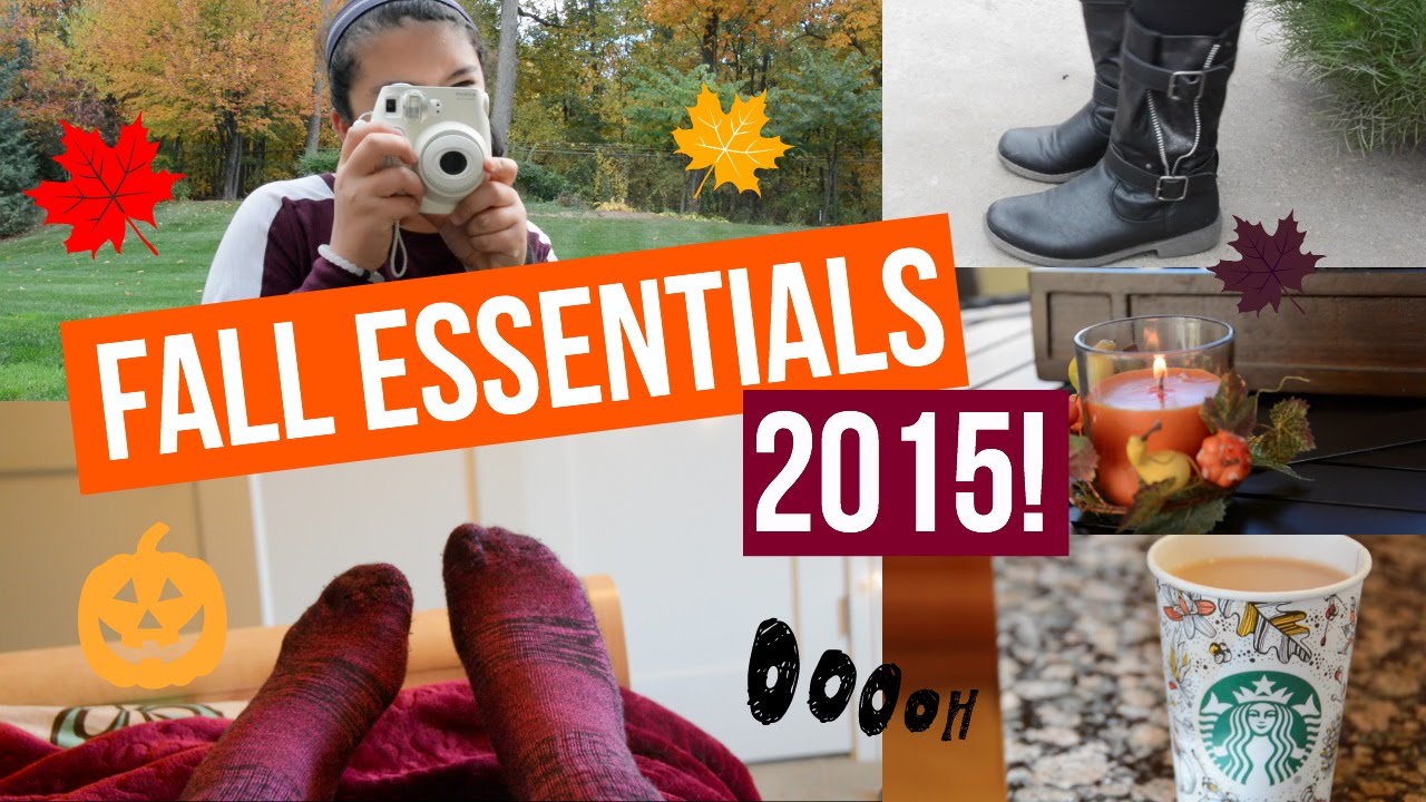 Fall Essentials 2015 Mylifeaskailey Youtube