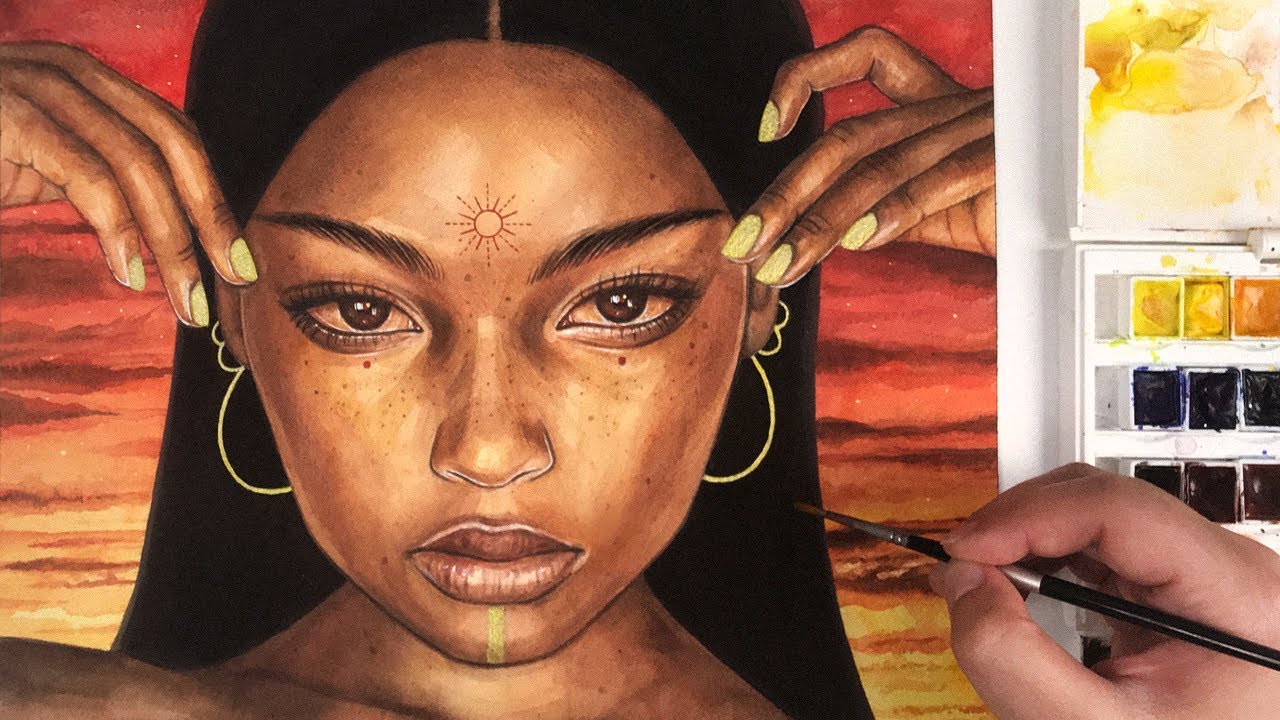 Watercolor Painting Hesperid Youtube