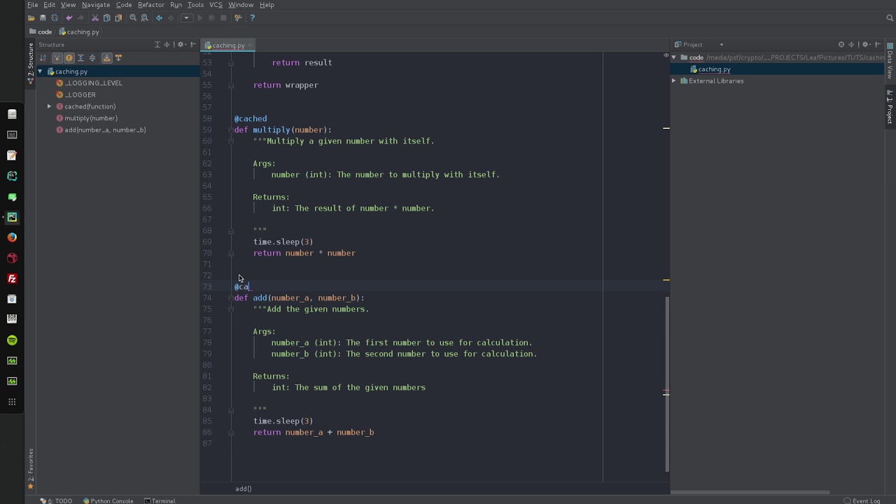 Caching Via Decorators In Python Youtube