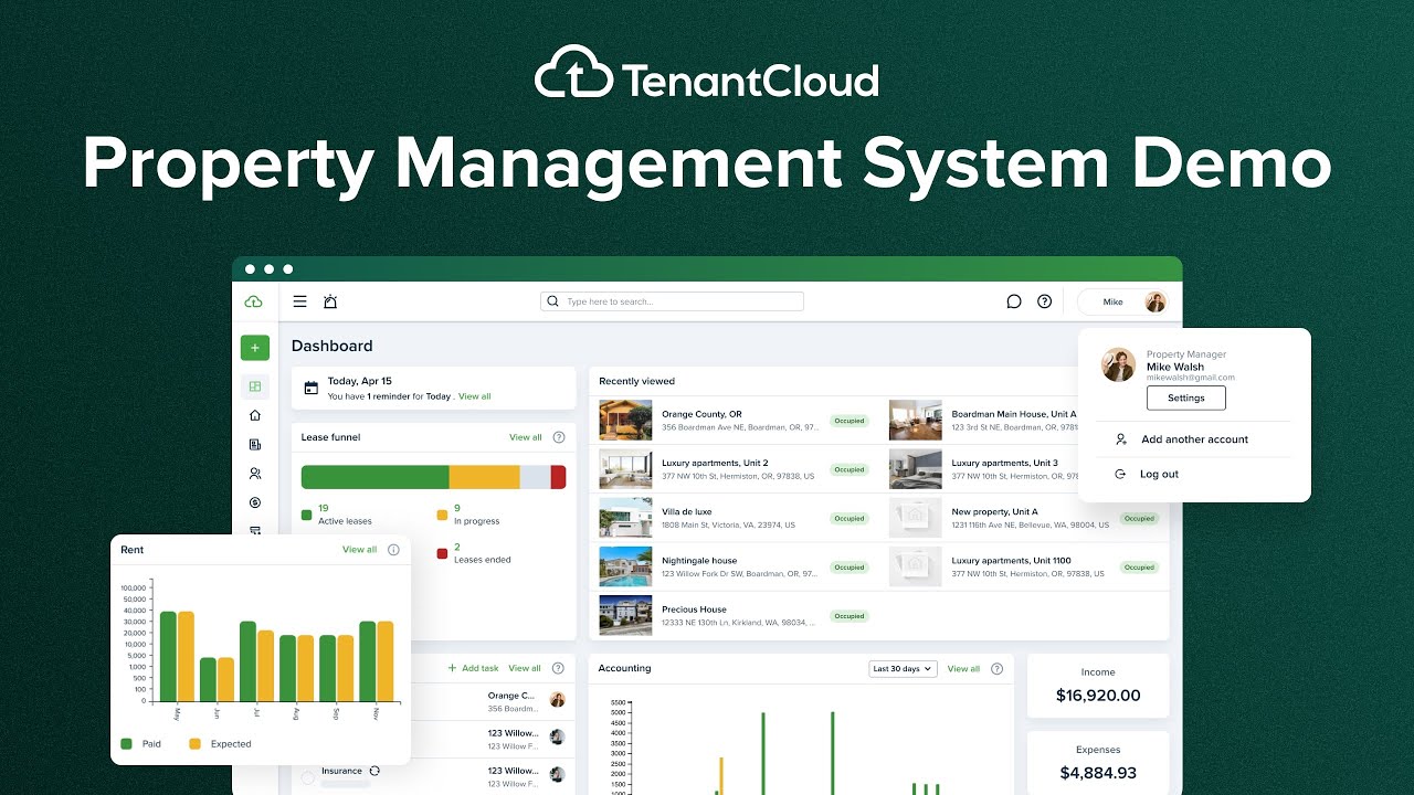 Tenantcloud Property Management System Demo Youtube