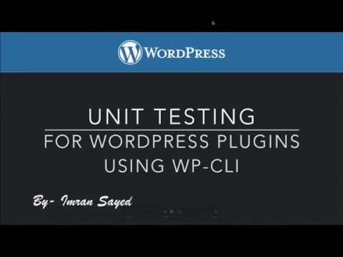 Php Unit Testing For Wordpress Plugin Wp Cli Tutorial Youtube