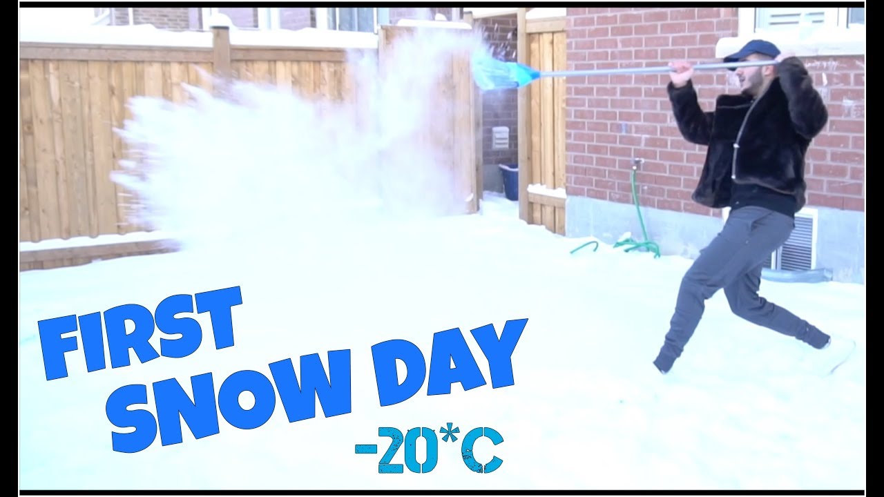 First Snow Day In Canada Youtube